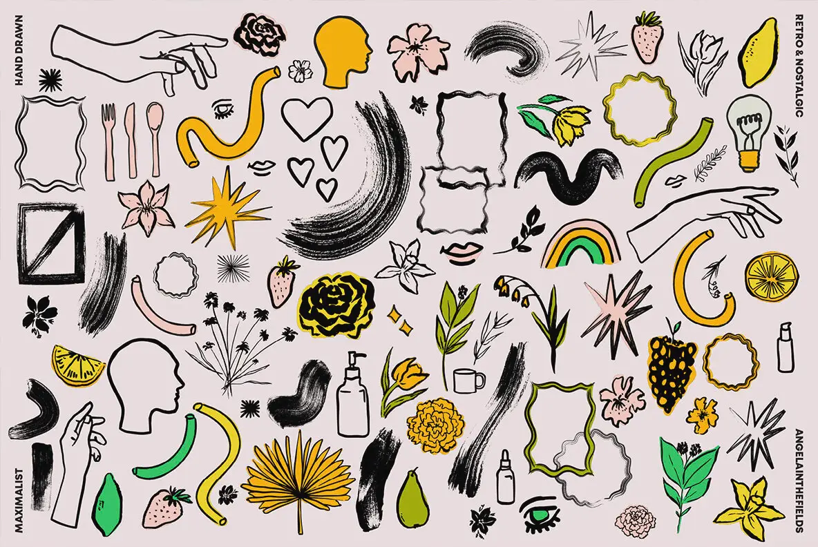 Spring Tutti Frutti Vector Patterns Graphics - YouWorkForThem