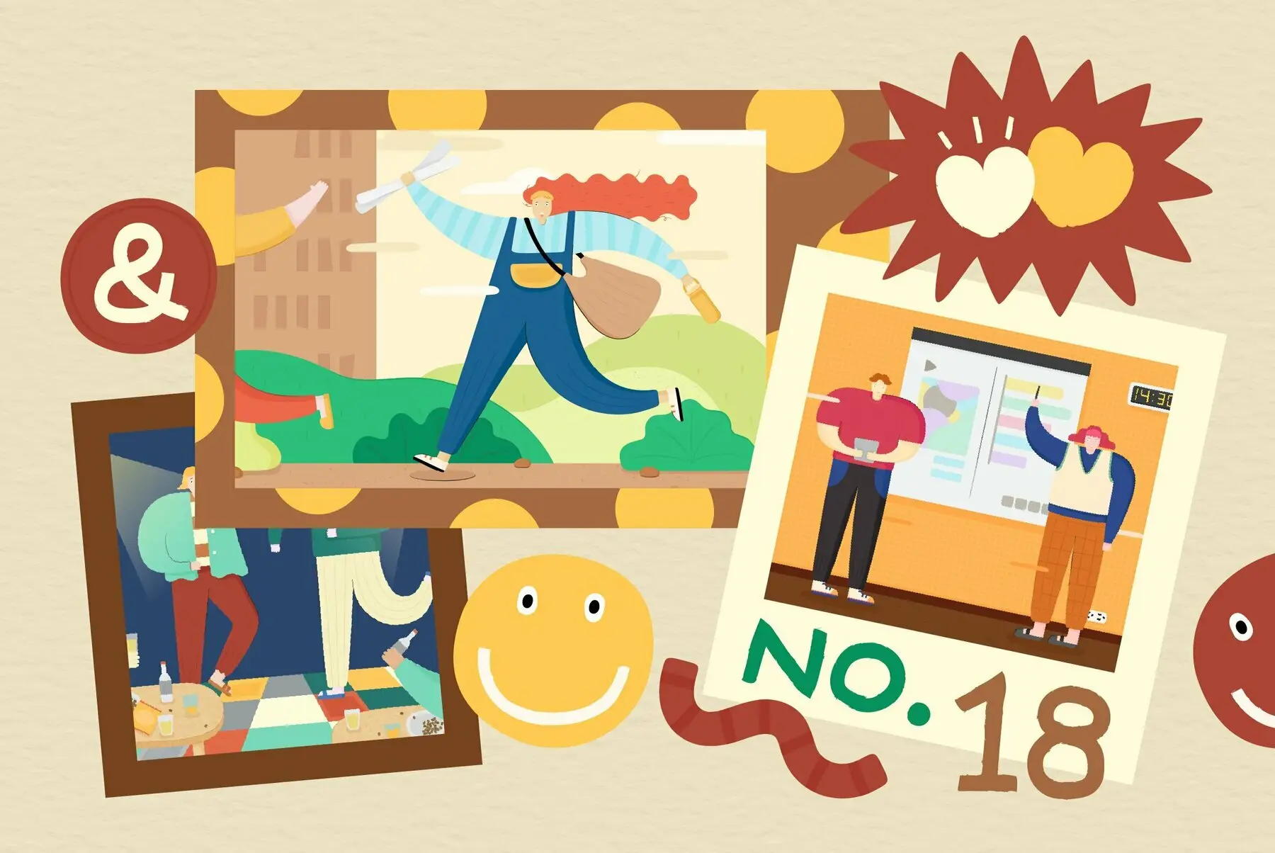 University Life Illustrations - Creative Graphics for Students Graphics ...