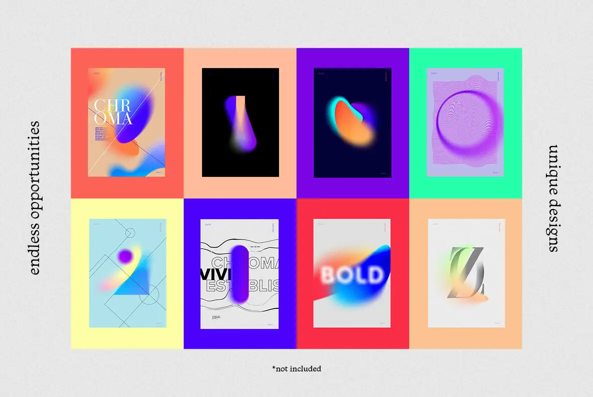 Chroma Grainy Gradient Textures Graphics - YouWorkForThem