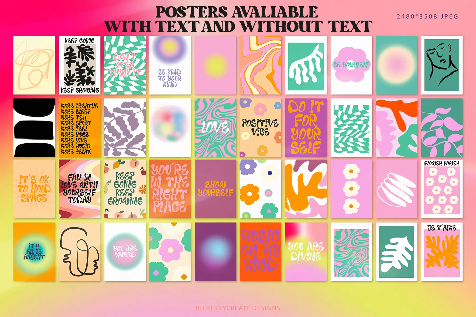 Modern Poster Bundle Graphics - YouWorkForThem