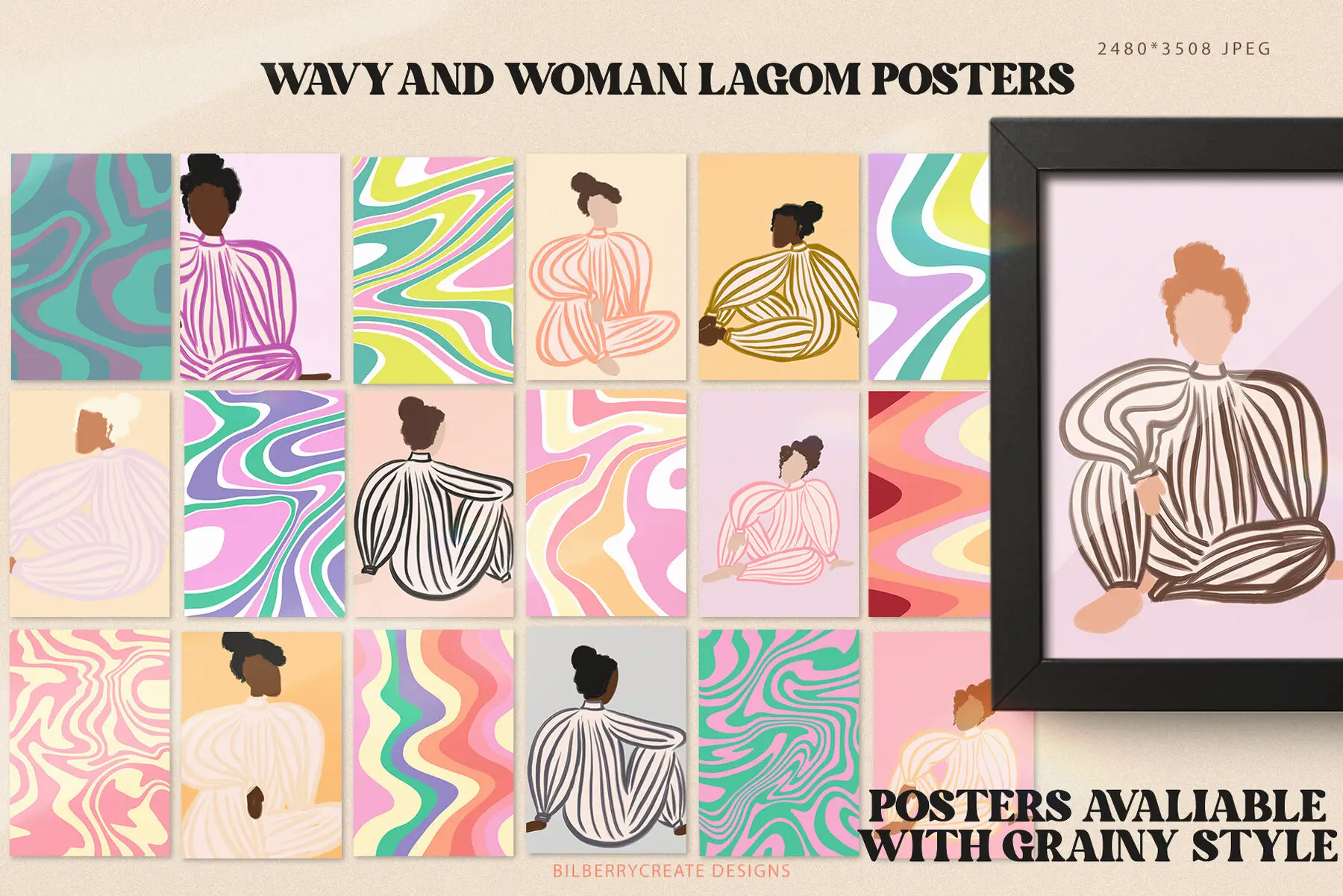Modern Poster Bundle Graphics - YouWorkForThem