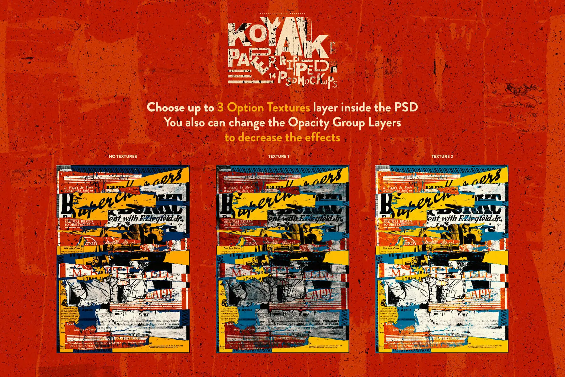 Koyak - 14 PSD Paper Ripped Mockups Graphics - YouWorkForThem