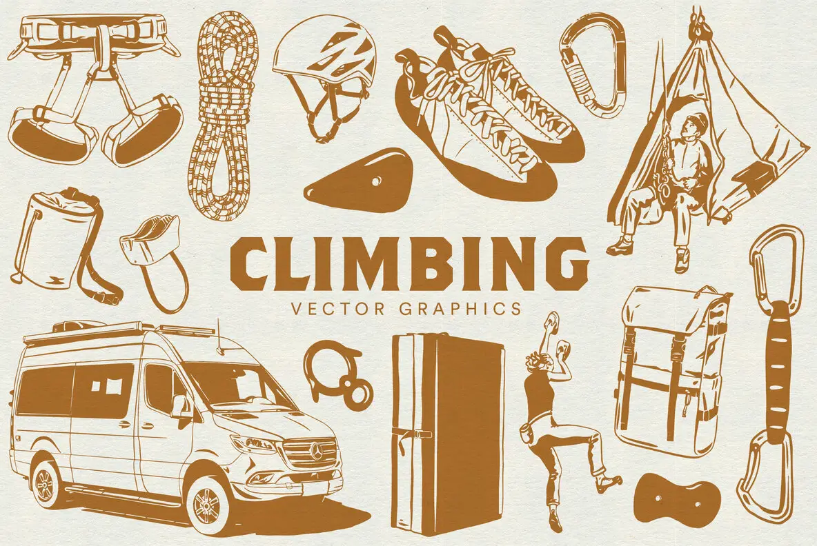 Climbing Vector Graphics Graphics - YouWorkForThem