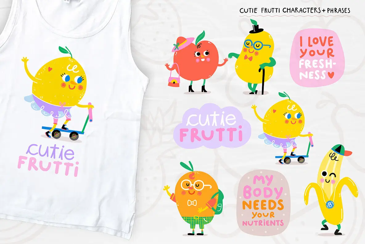 Cutie Frutti Graphics - YouWorkForThem