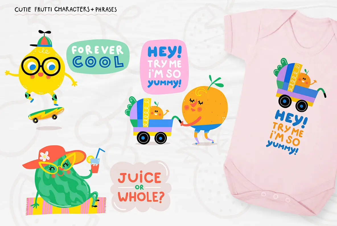 Cutie Frutti Graphics - YouWorkForThem