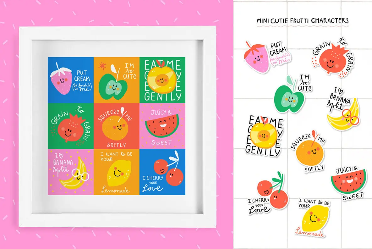 Cutie Frutti Graphics - YouWorkForThem
