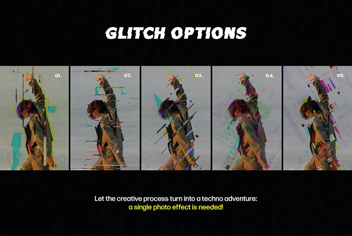 Glitch Matrix Photoshop Effect - YouWorkForThem