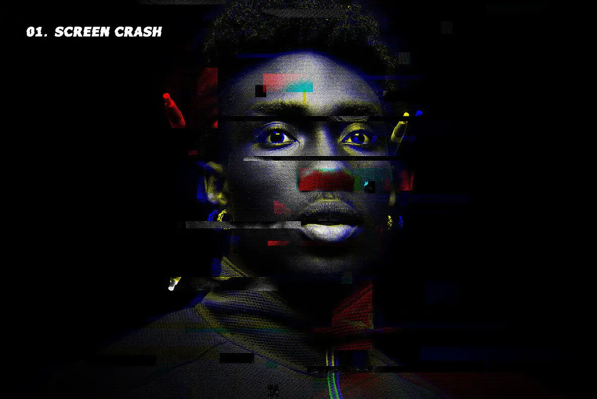 Glitch Matrix Photoshop Effect - YouWorkForThem