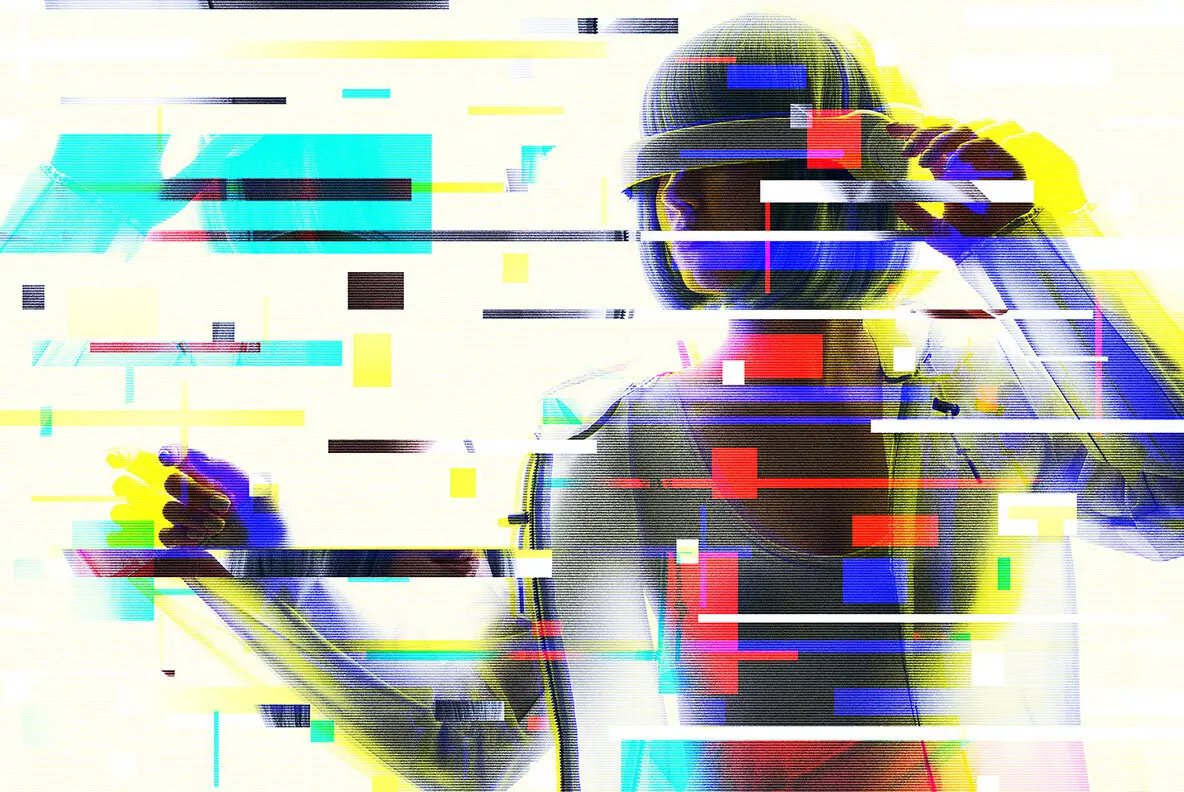 Glitch Matrix Photoshop Effect - YouWorkForThem