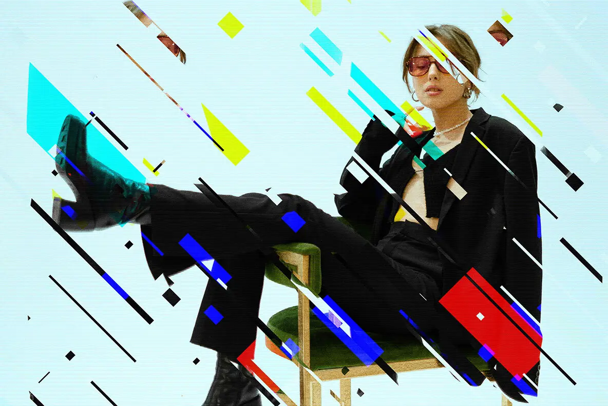 Glitch Matrix Photoshop Effect - YouWorkForThem