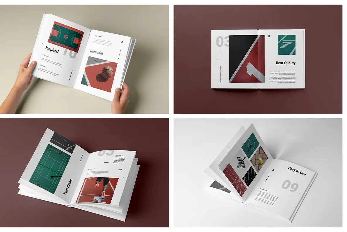 Hardcover Book Mockups - Studio Scenes Mockups - YouWorkForThem
