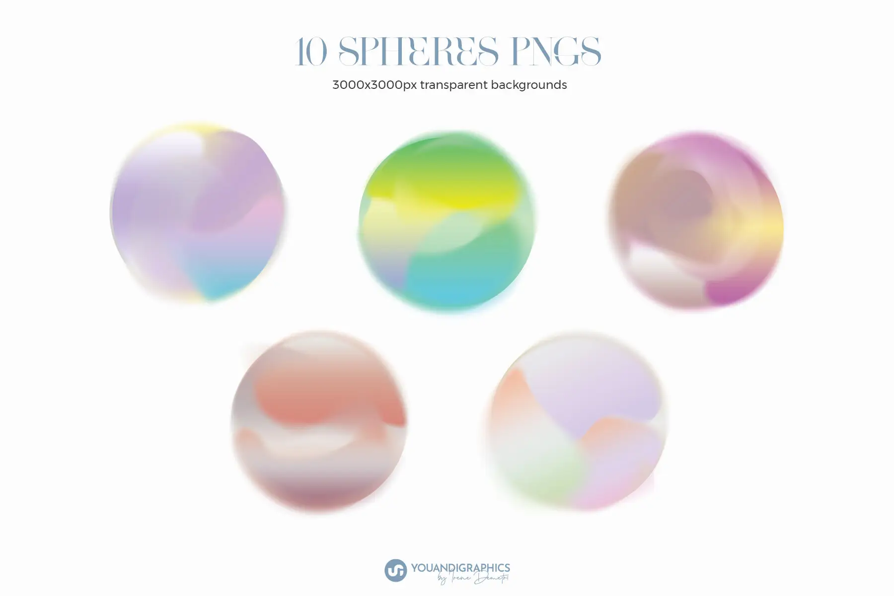 Gradient Spheres Animated and Still Graphics - YouWorkForThem