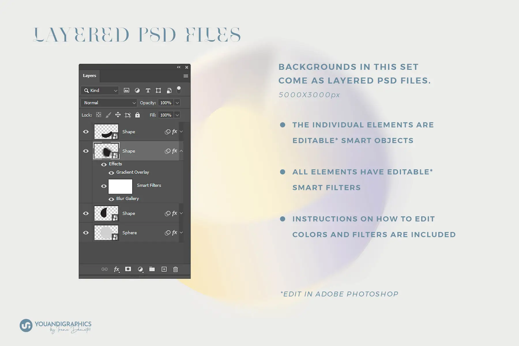 Gradient Spheres Animated and Still Graphics - YouWorkForThem