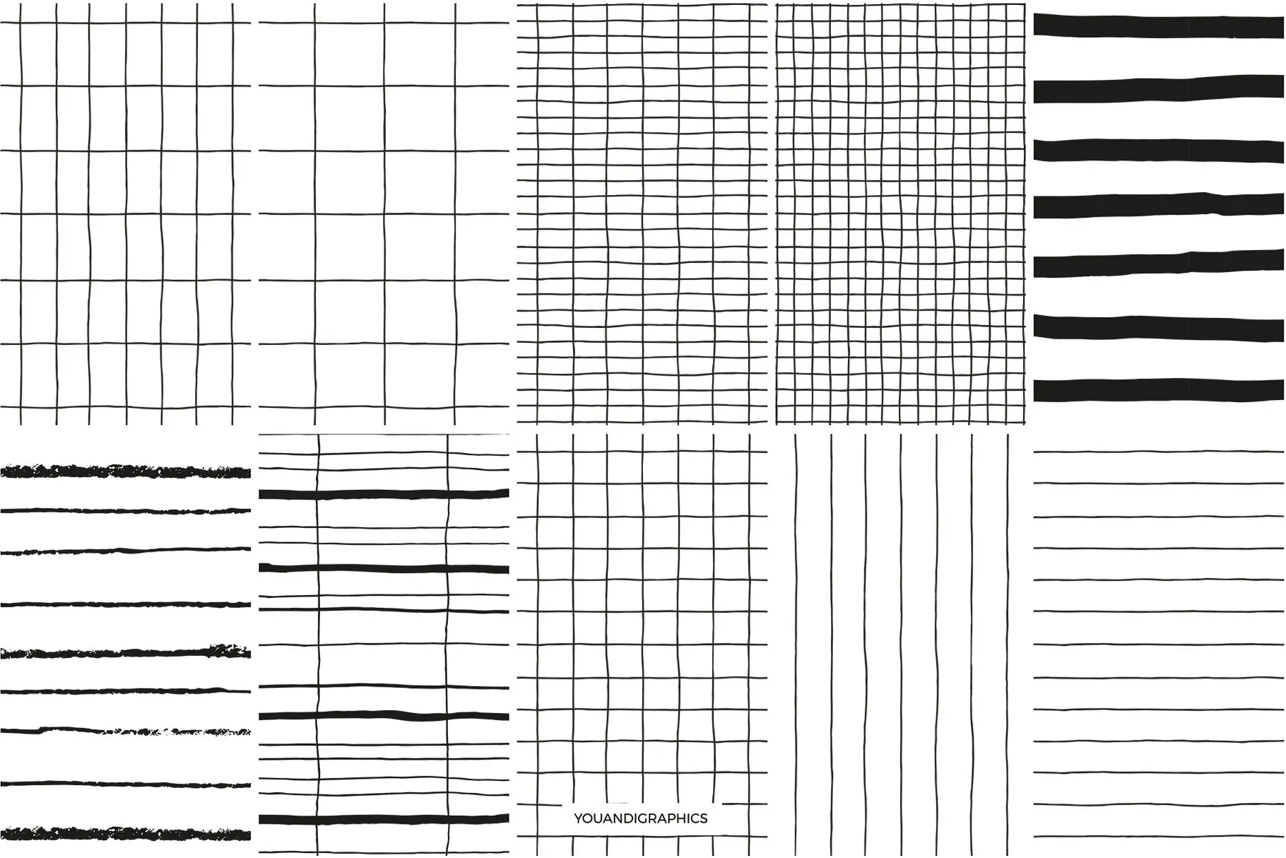 Grids Lines Seamless Patterns Graphics - YouWorkForThem