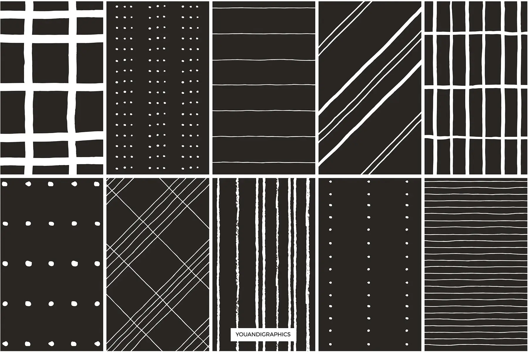 Grids Lines Seamless Patterns Graphics - YouWorkForThem
