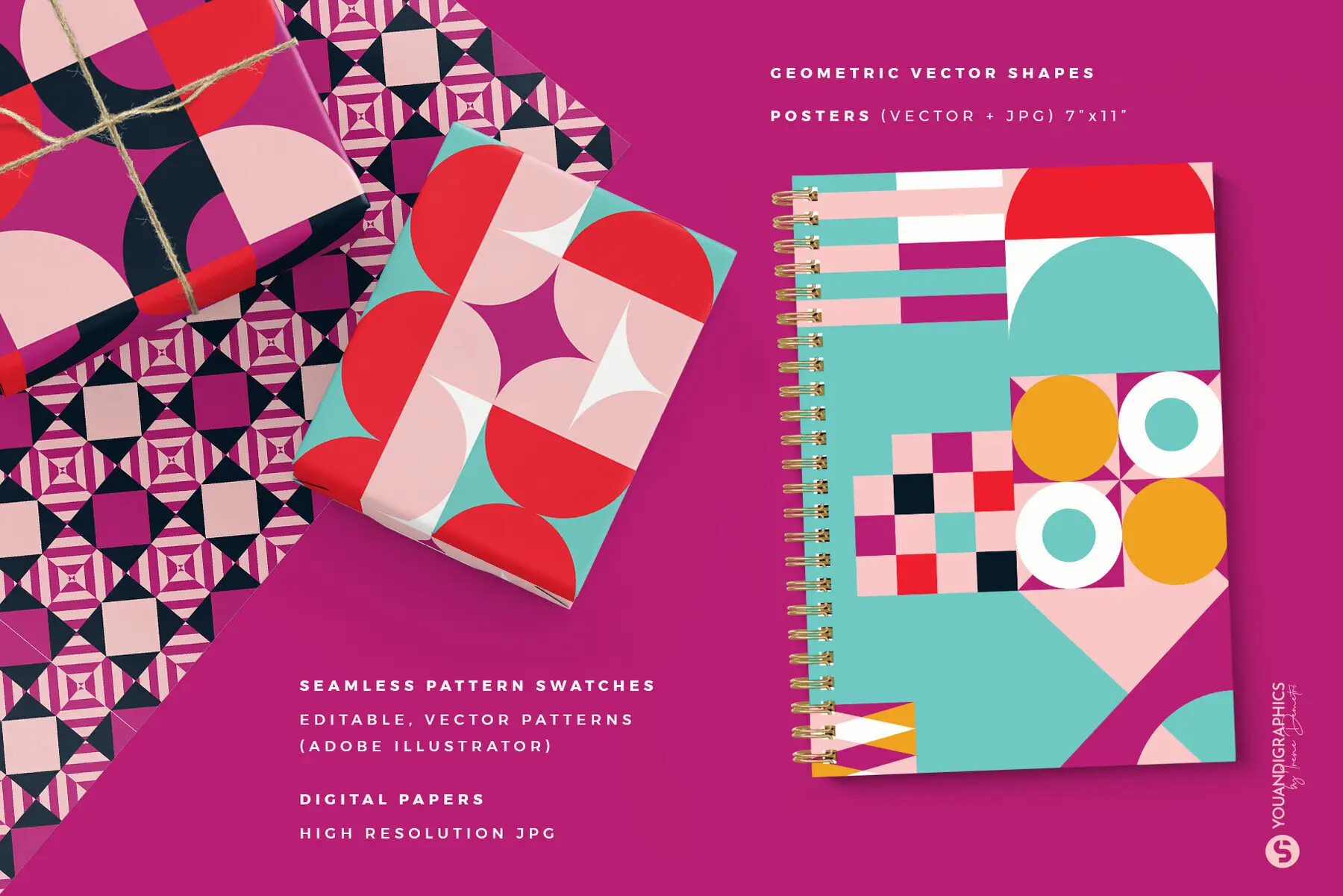Geometric Patterns, Shapes and Posters Graphics - YouWorkForThem