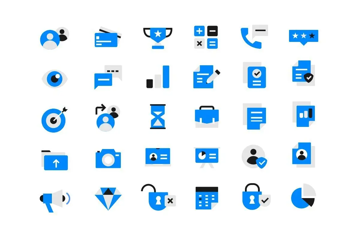 The Essentials Business Icon Set Graphics - YouWorkForThem