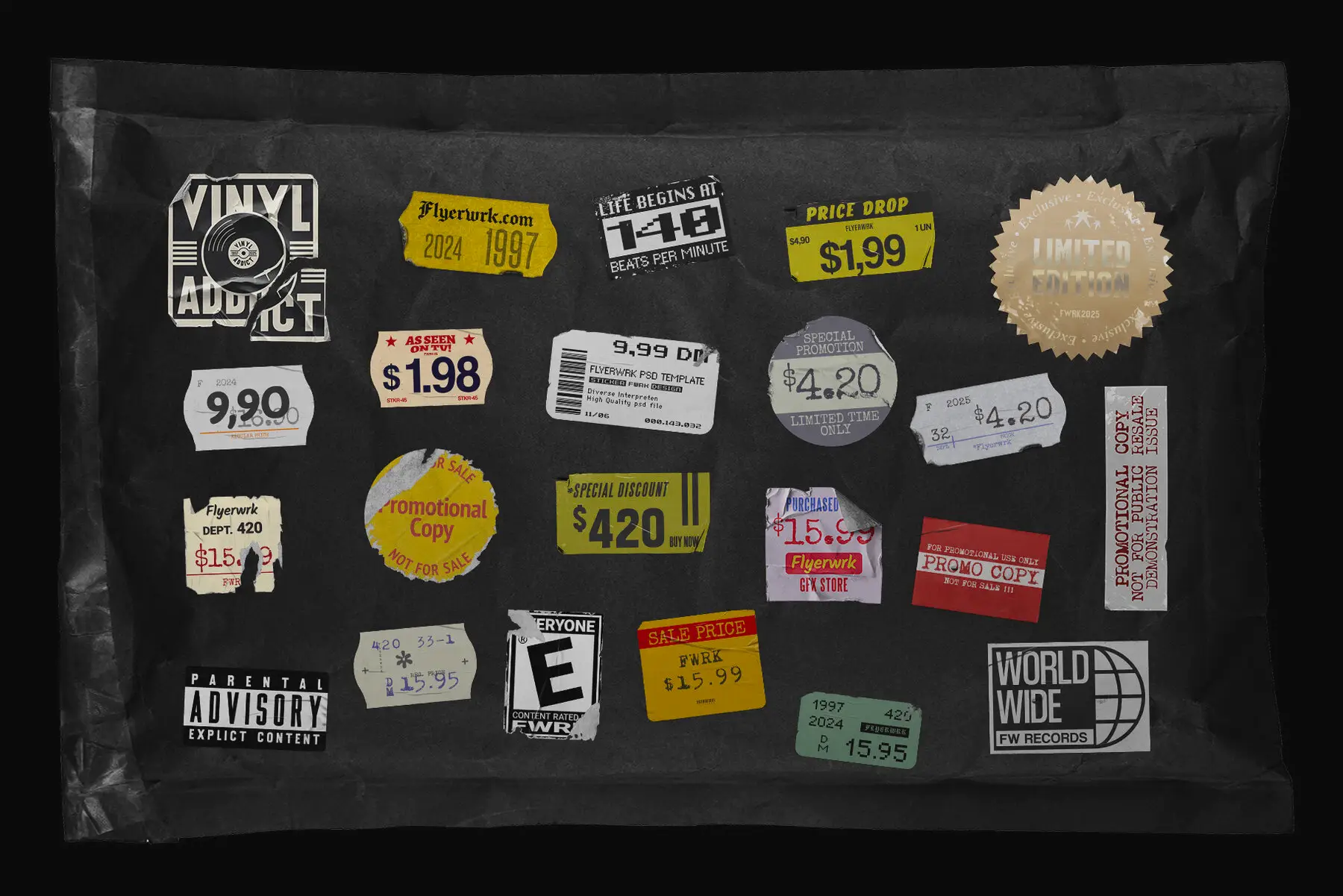 Peeled Stickers Graphics - YouWorkForThem