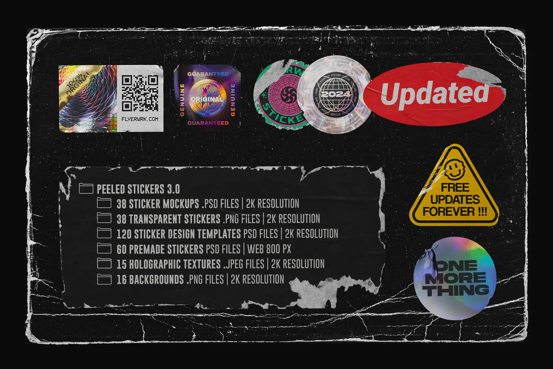 Peeled Stickers Graphics - YouWorkForThem