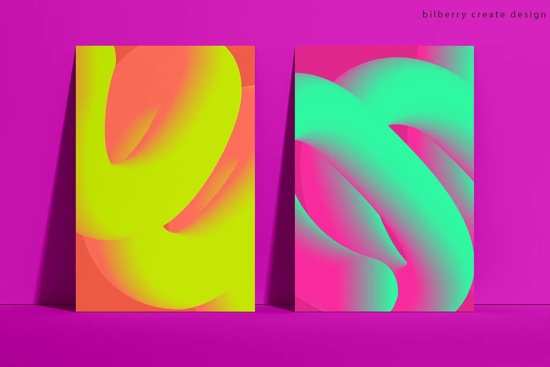 Abstract Forms 3D Gradient Shapes Graphics - YouWorkForThem