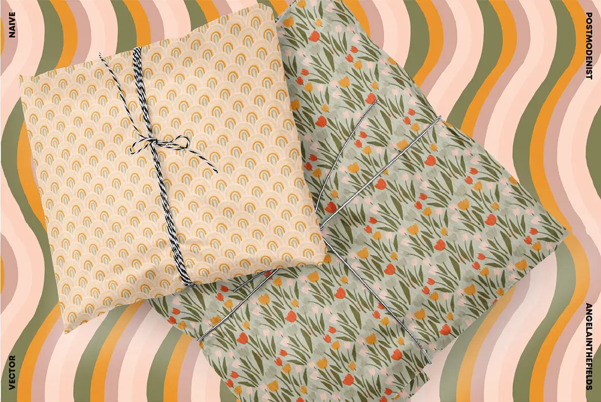 100 Naive Vector Patterns Collection Graphics - YouWorkForThem