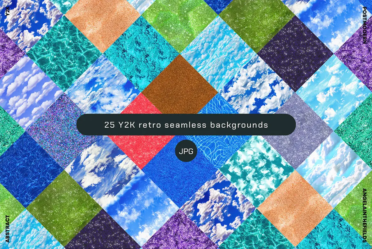 Y2K Seamless Pattern Backgrounds Graphics - YouWorkForThem