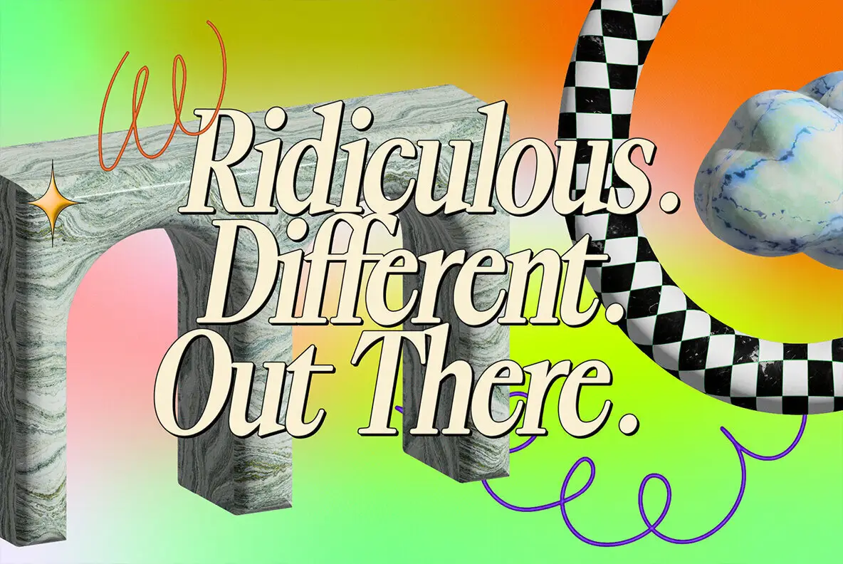 Neo 3D Postmodern Elements Graphics - YouWorkForThem