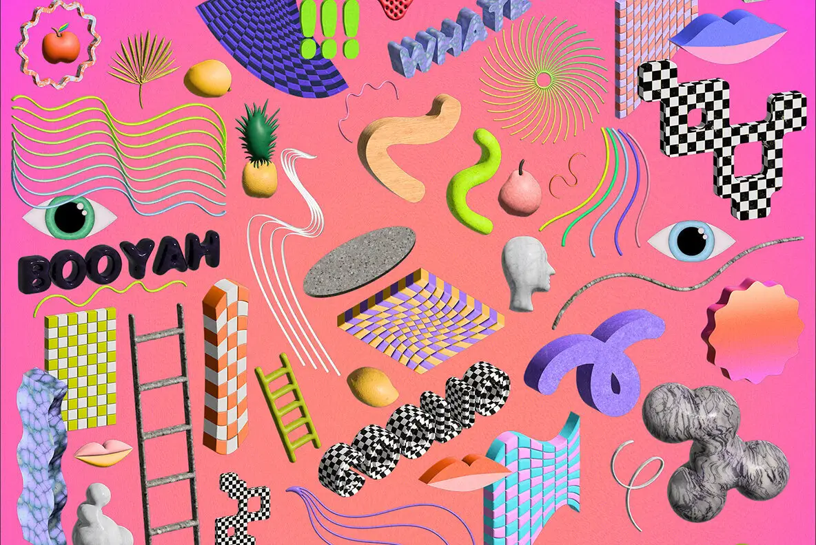 Neo 3D Postmodern Elements 2 Graphics - YouWorkForThem