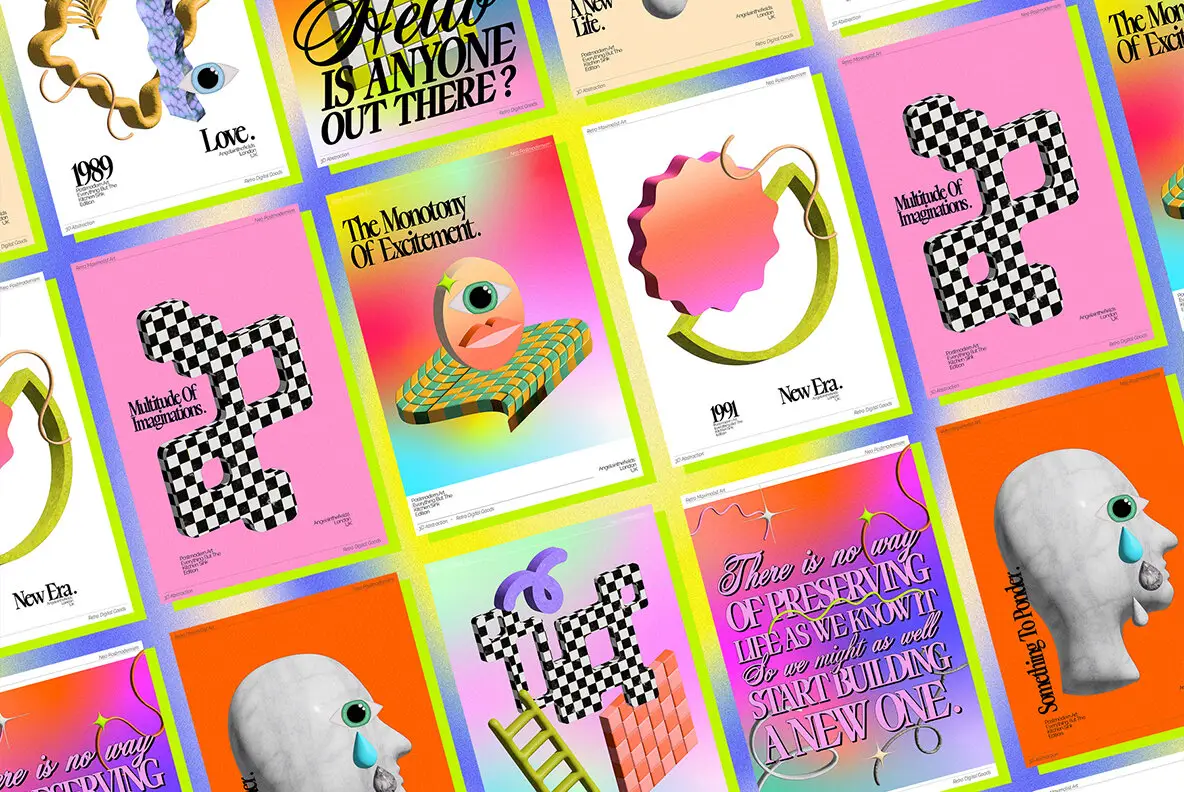 Neo 3D Postmodern Elements 2 Graphics - YouWorkForThem