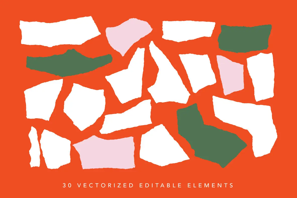 Torn Shapes Graphics - YouWorkForThem