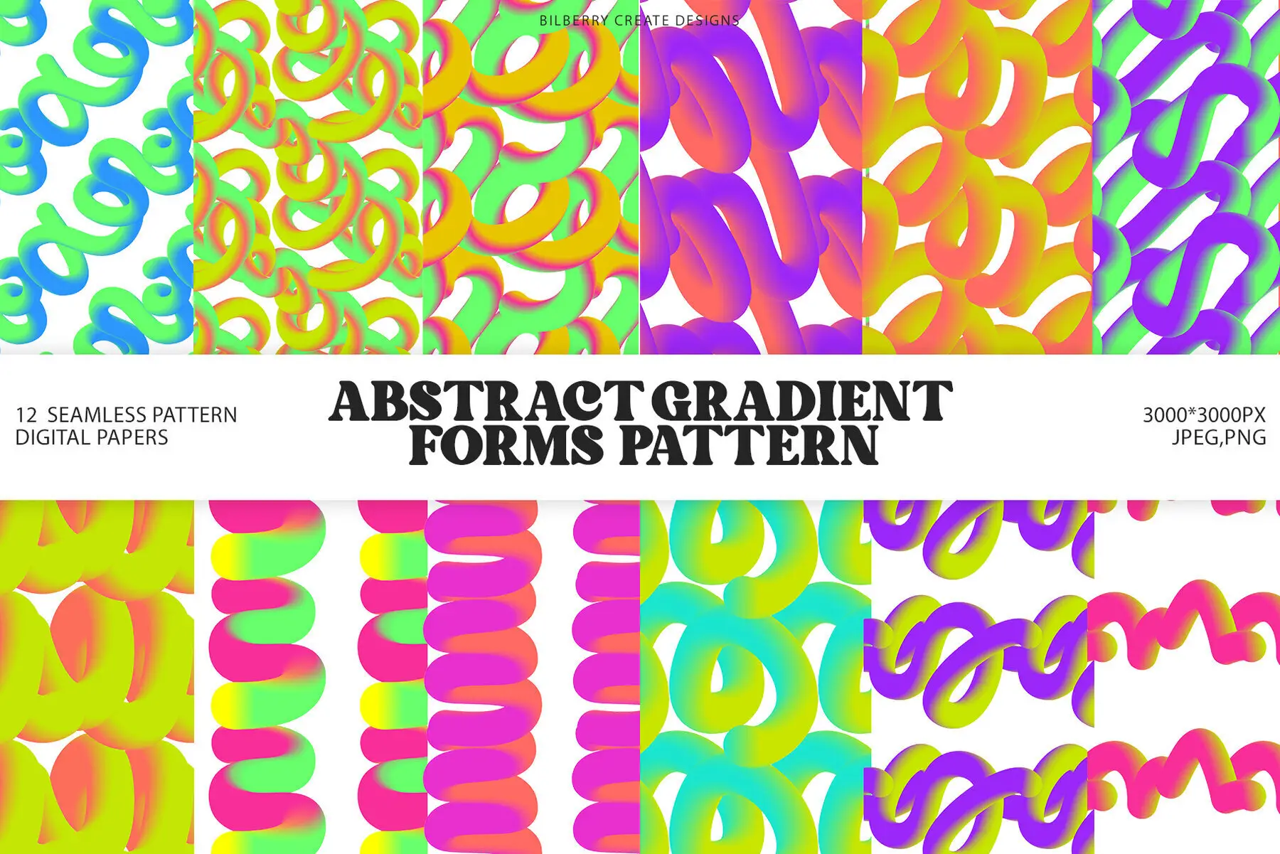 Abstract Gradient Forms Patterns Graphics - YouWorkForThem