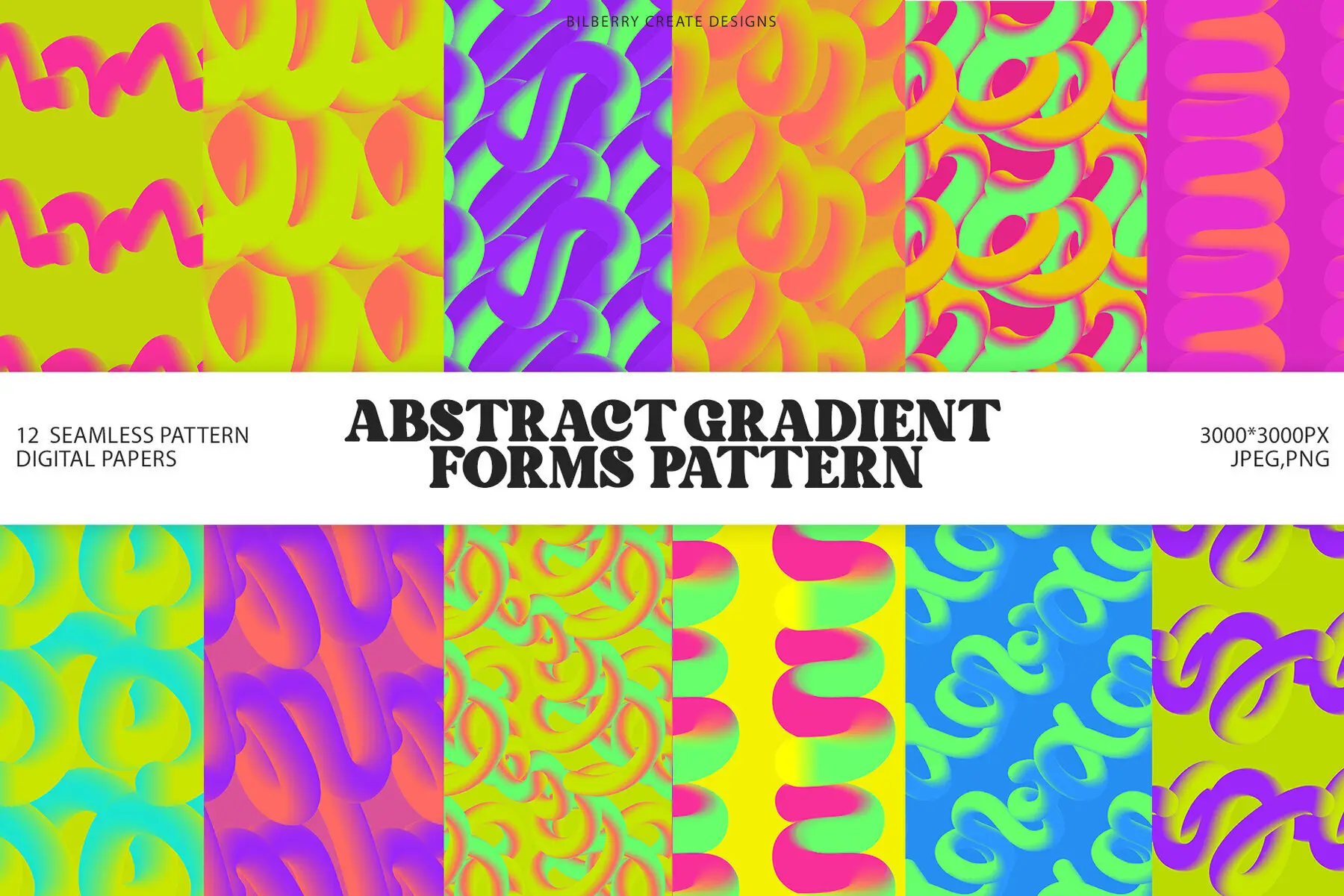 Abstract Gradient Forms Patterns Graphics - YouWorkForThem