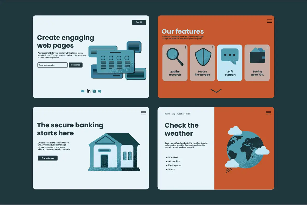 Explainer Icons Graphics - YouWorkForThem
