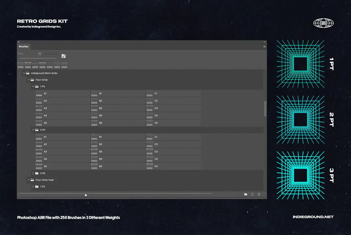 Retro Grids Objects - YouWorkForThem