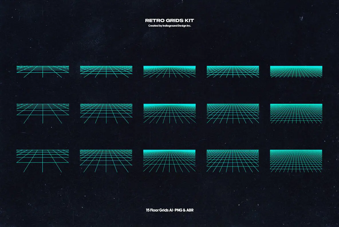 Retro Grids Objects - YouWorkForThem