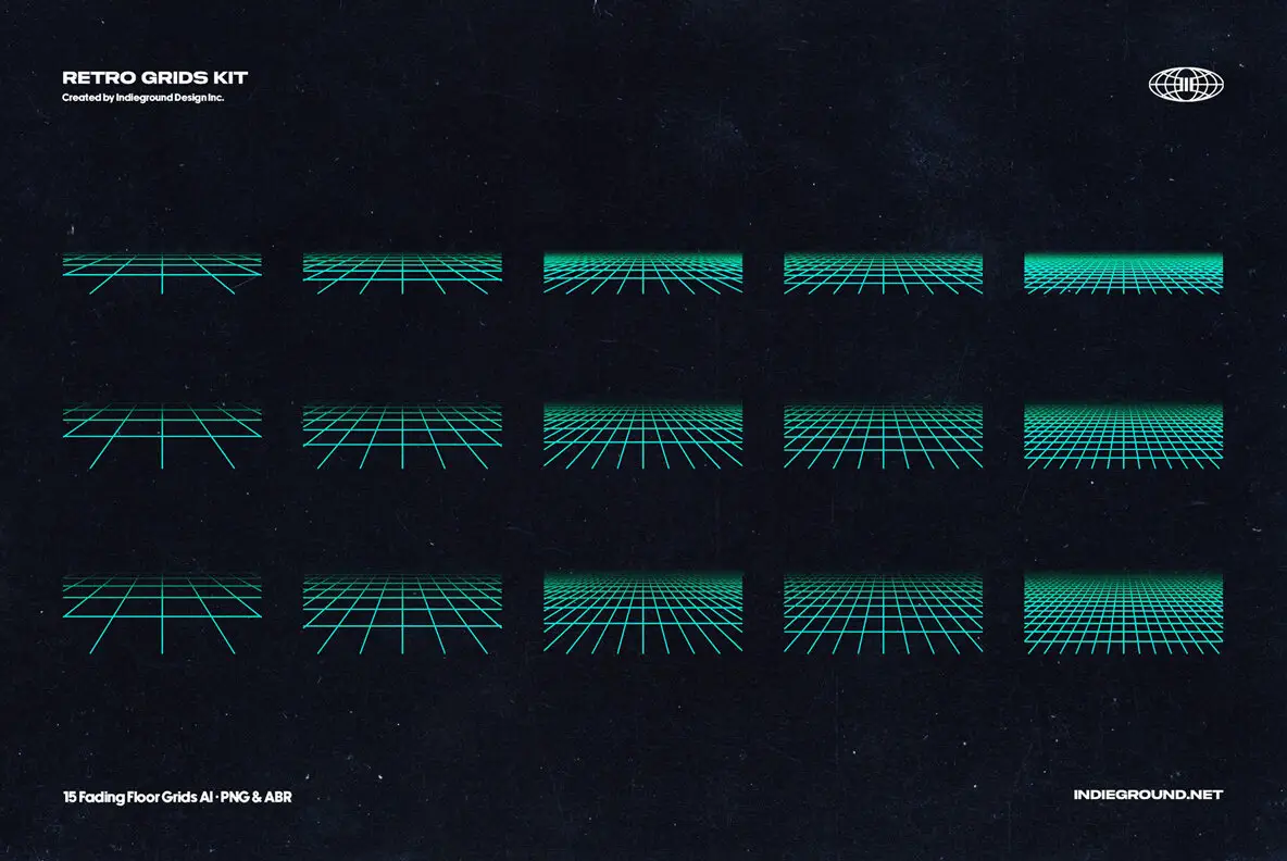 Retro Grids Graphics - YouWorkForThem