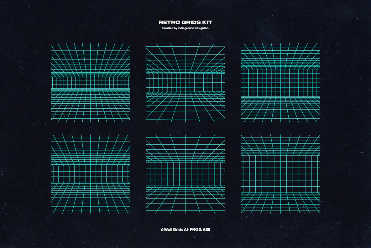Retro Grids Graphics - YouWorkForThem