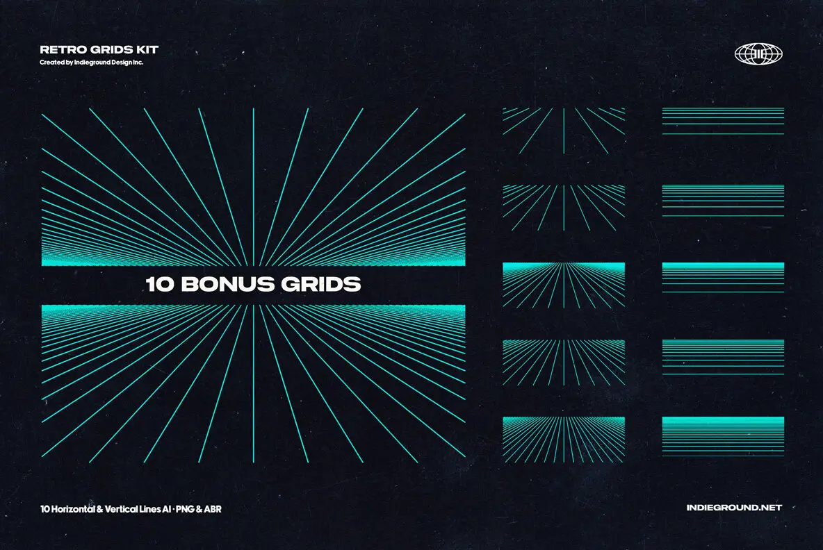 Retro Grids Objects - YouWorkForThem
