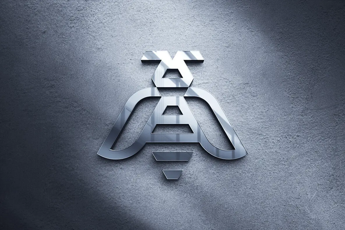 Glass Reflection Logo Mockup Graphics - YouWorkForThem