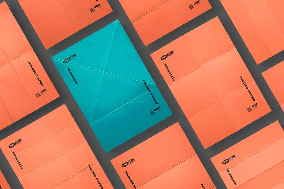 Folded Paper Sheets Graphics - YouWorkForThem