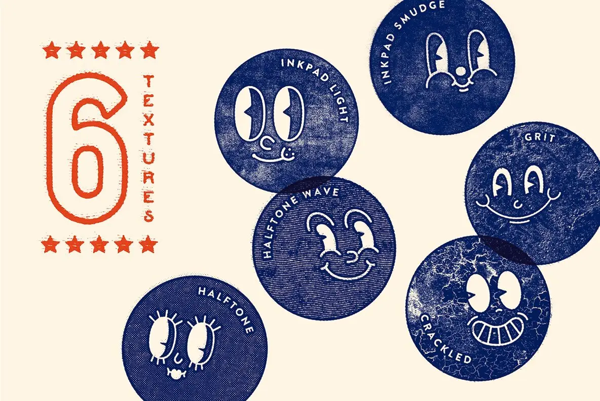 Vintage Stamp Texture Effect Graphics - YouWorkForThem