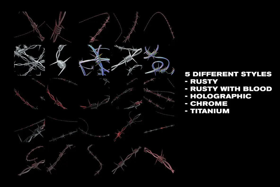 Barbed Wire Graphics - YouWorkForThem