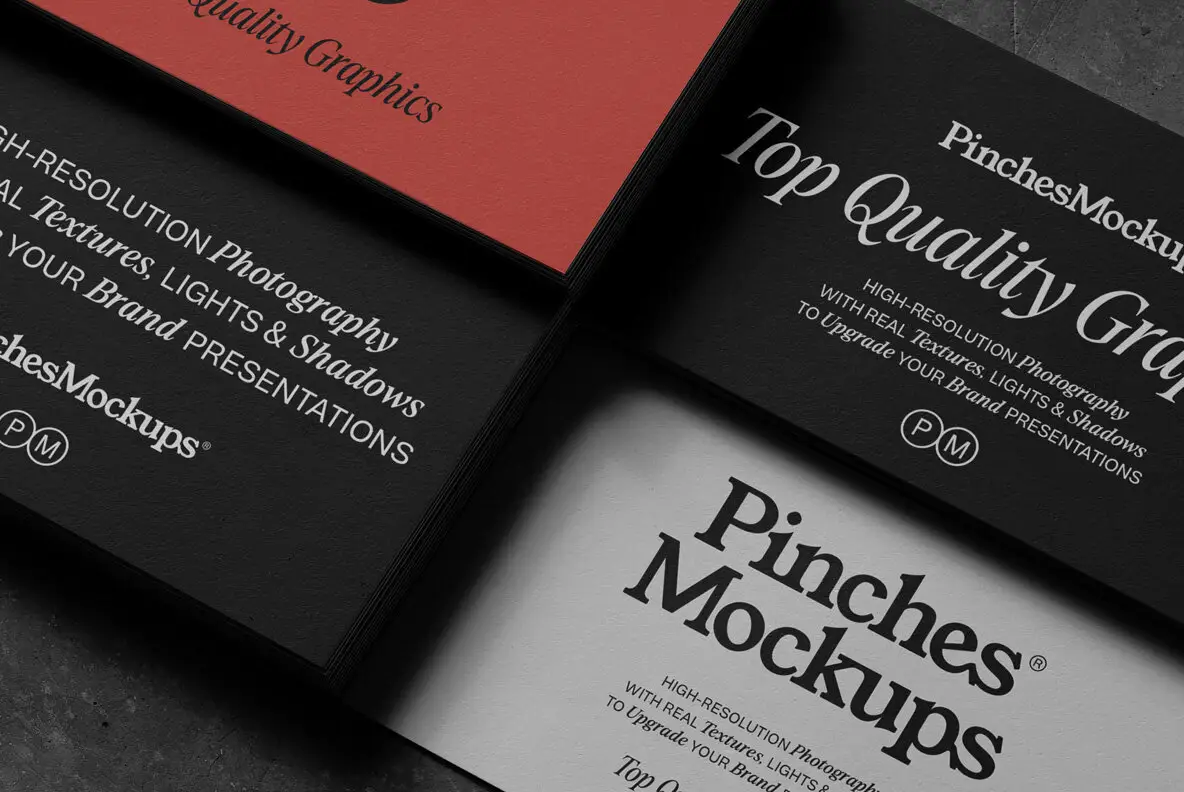 PM_BC 04 - Business Cards Mockup Graphics - YouWorkForThem