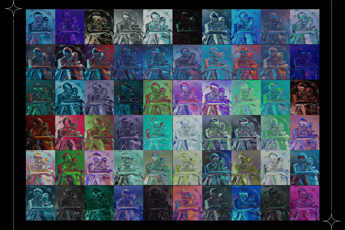 Chromatica Textures AI Generated Stock Images Graphics - YouWorkForThem