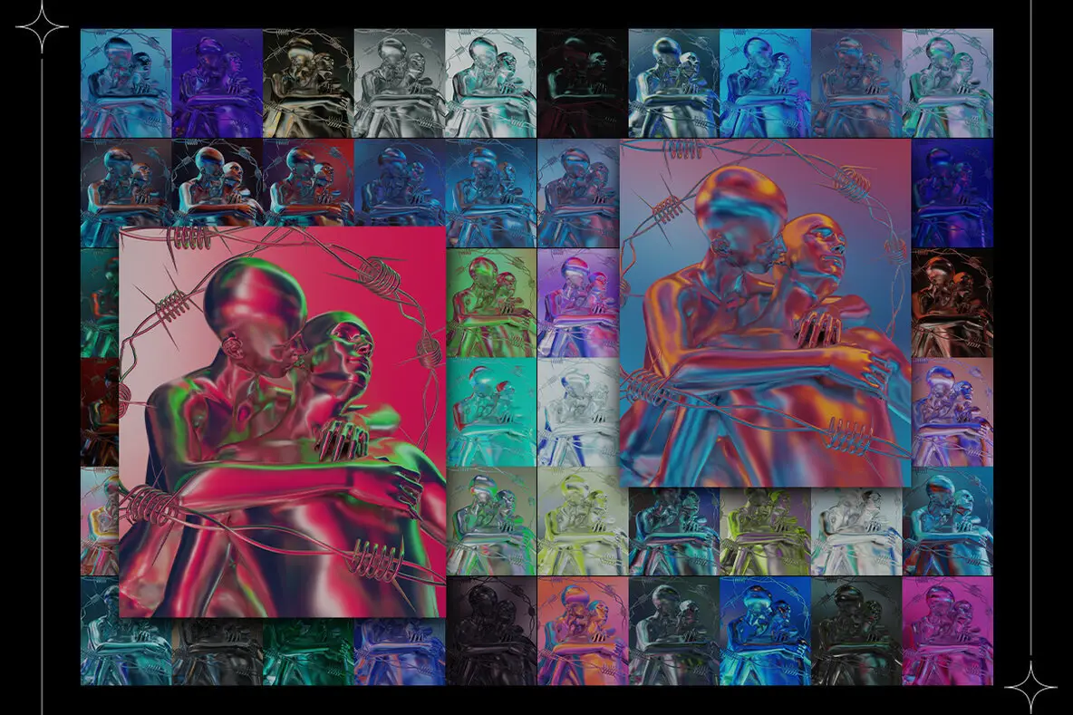 Chromatica Textures AI Generated Stock Images Graphics - YouWorkForThem