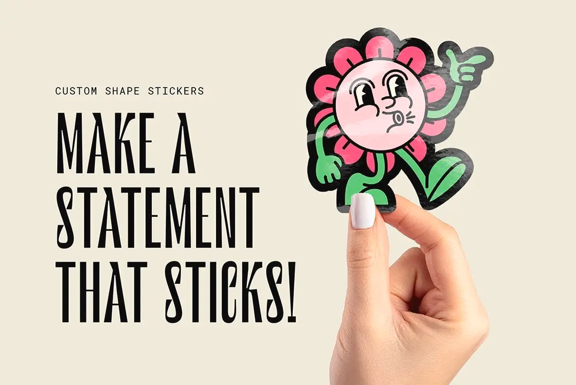 Custom Shape Sticker Mockups Graphics - YouWorkForThem