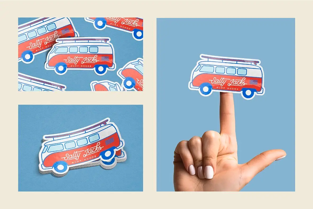 Custom Shape Sticker Mockups Graphics - YouWorkForThem
