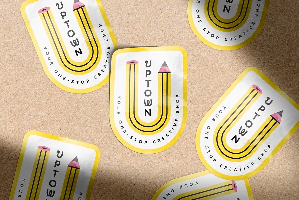 Custom Shape Sticker Mockups Graphics - YouWorkForThem