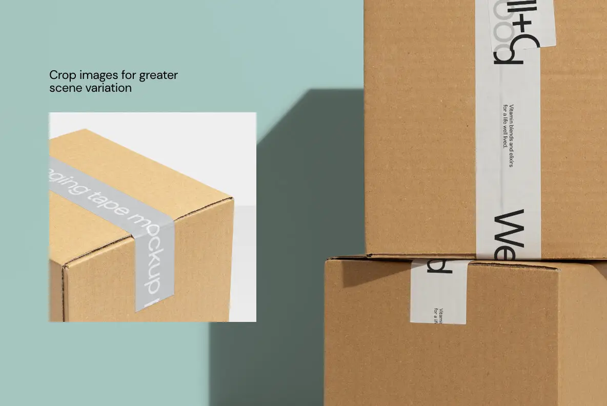 Packaging Tape Mockup Graphics - YouWorkForThem