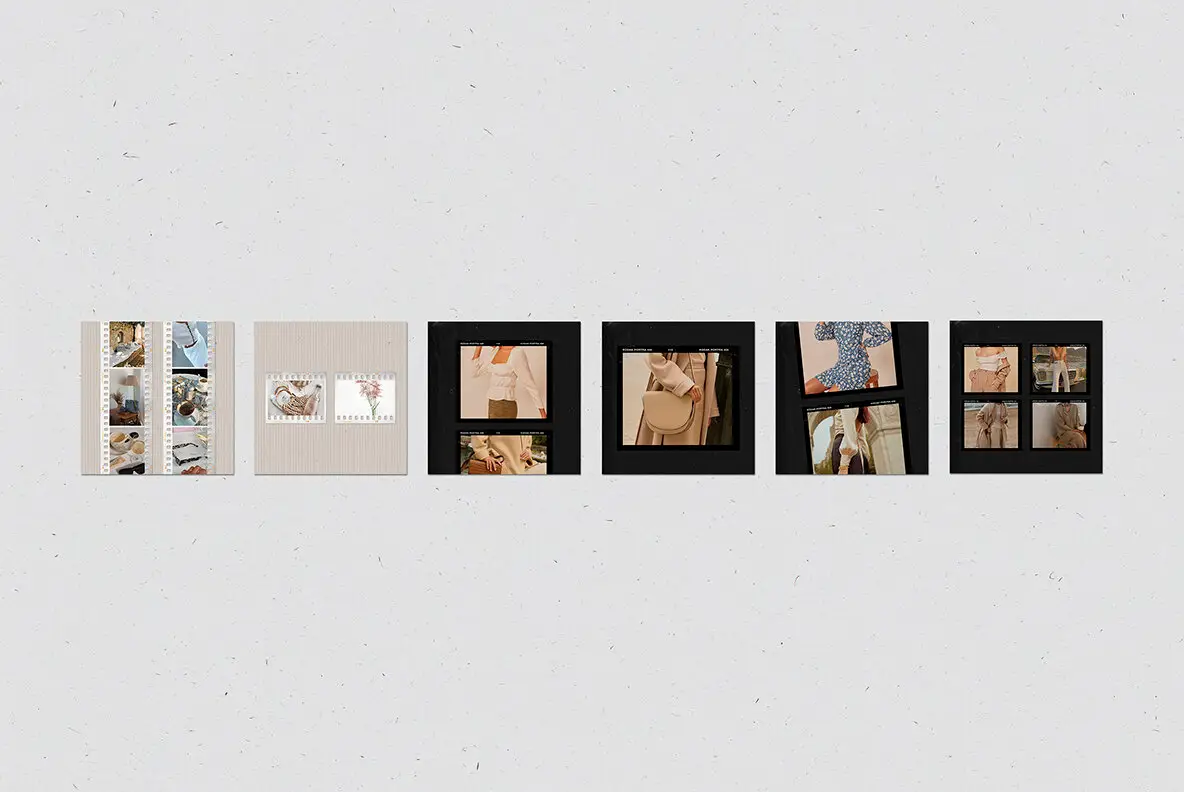 200 Film Frames Instant Templates Graphics - YouWorkForThem